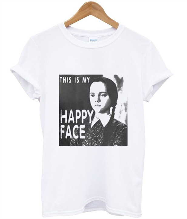 Wednesday Addams This Is My Happy Face T-Shirt
